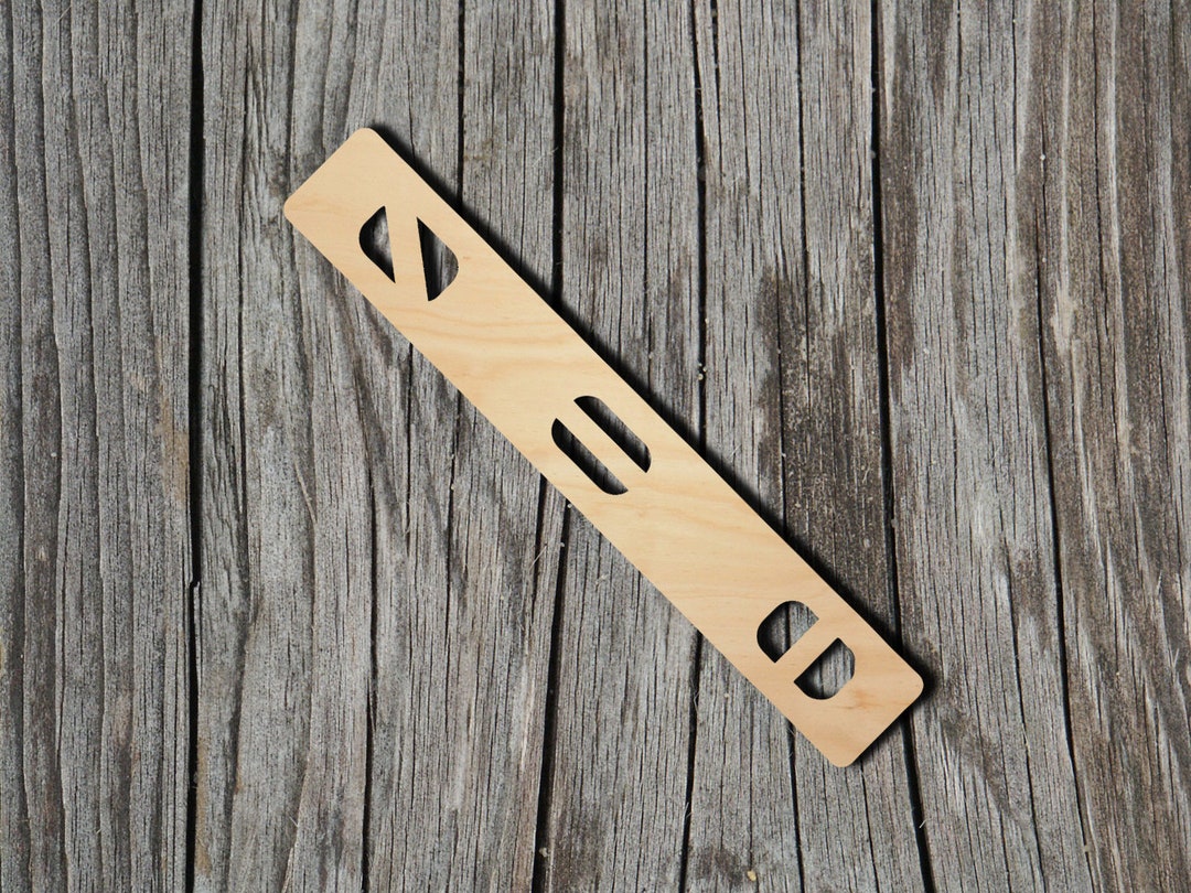 Level - Laser Cut Unfinished Wood Cutout Shapes - Always Check Sizes ...