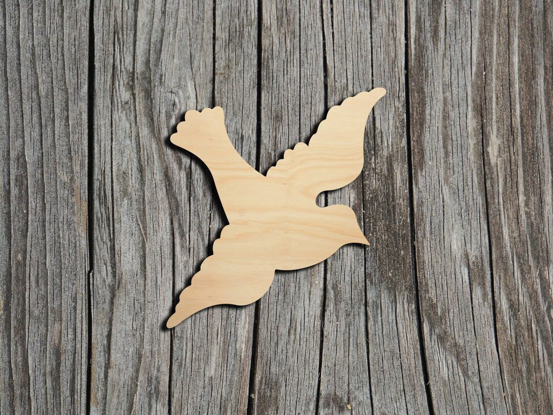 Dove Laser Cut Unfinished Wood Cutout Shapes Always Check Sizes and ...