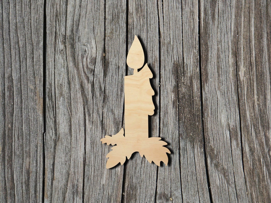 Candle Shape - Laser Cut Unfinished Wood Cutout Shapes - Always Check ...