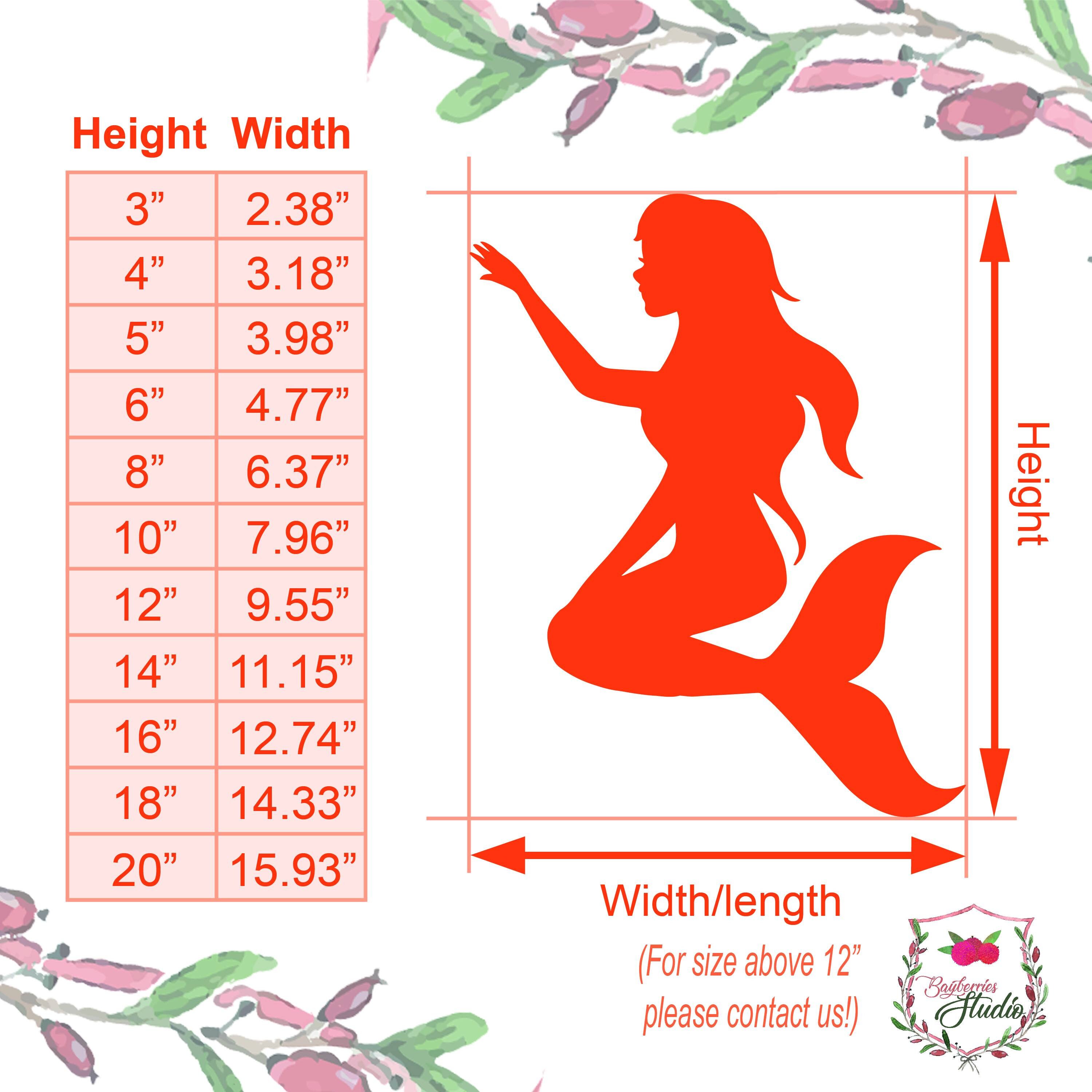 Mermaid Shape Laser Cut Unfinished Wood Cutout Shapes - Etsy