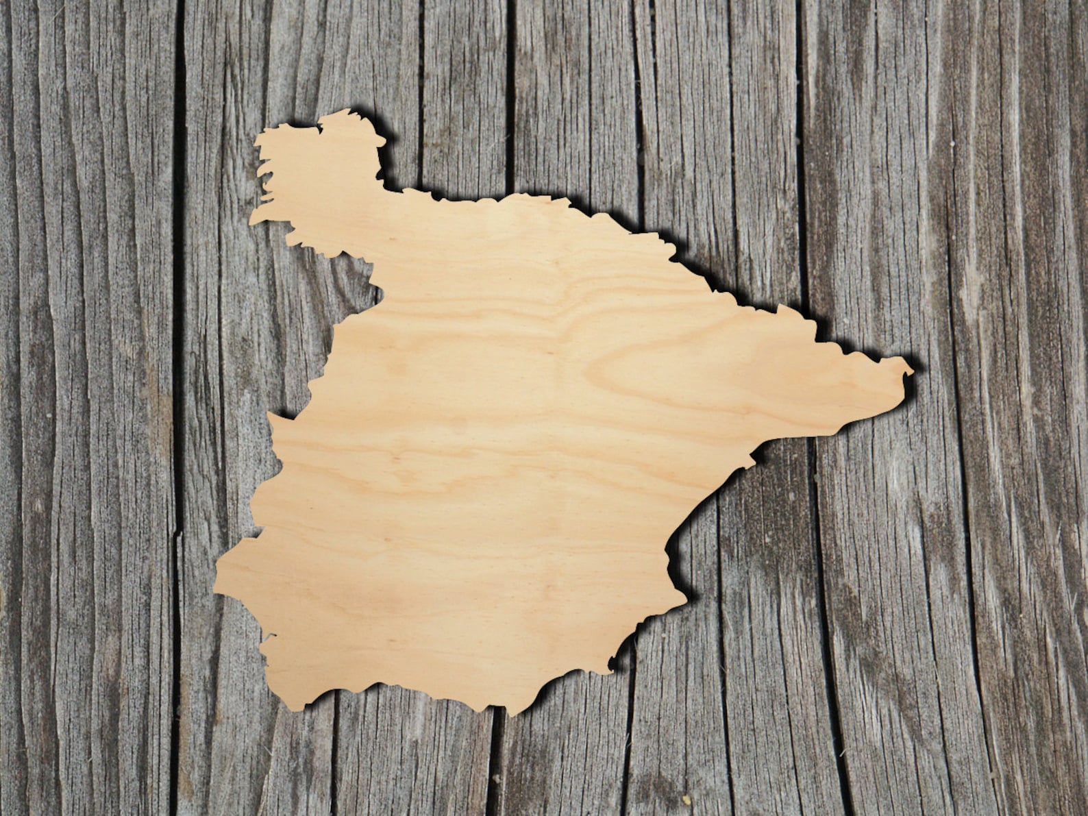 Spain - Multiple Sizes - Laser Cut Unfinished Wood Cutout Shapes ...