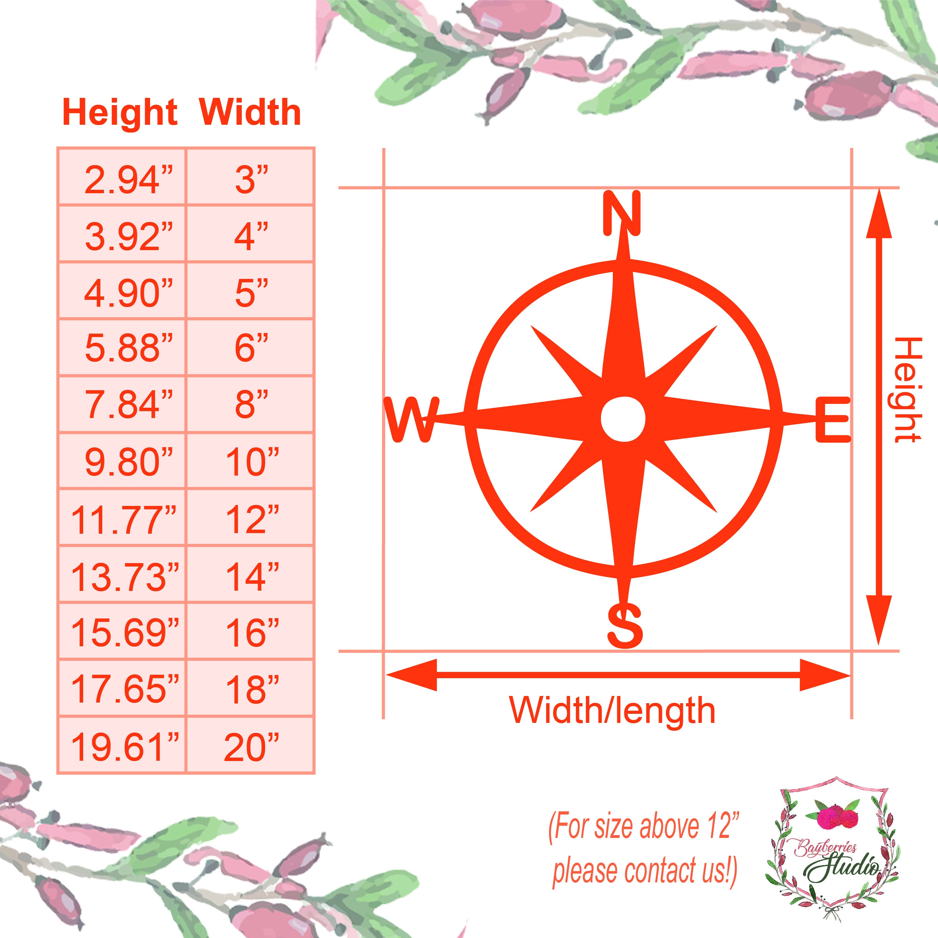 Compass Laser Cut Unfinished Wood Cutout Shapes Always - Etsy