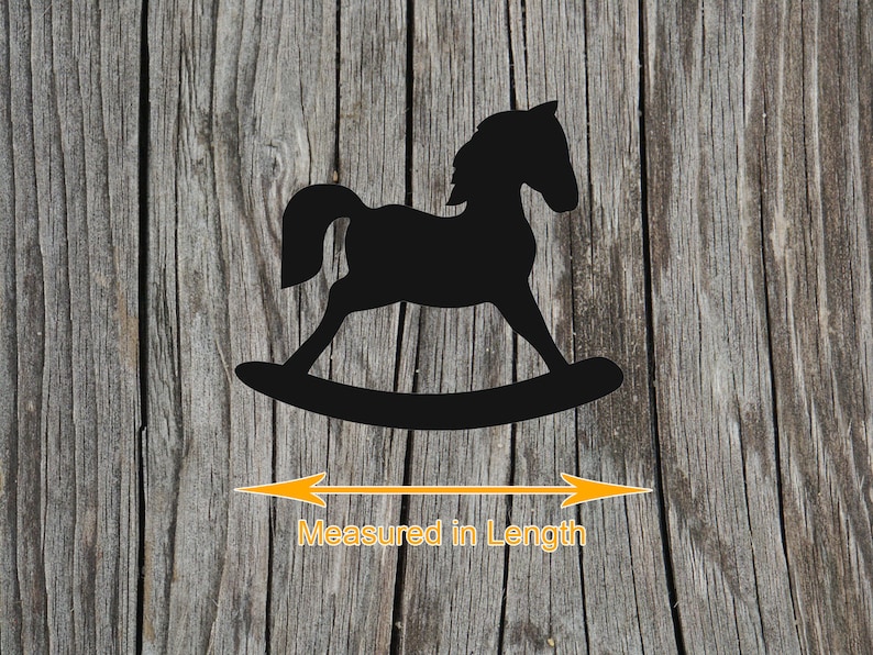 Rocking Horse Shape - Multiple Sizes - Laser Cut Unfinished Wood Cutout ...