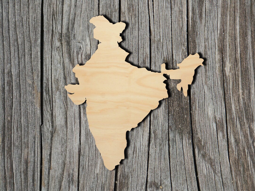 India - Laser Cut Unfinished Wood Cutout Shapes - Always Check Sizes ...