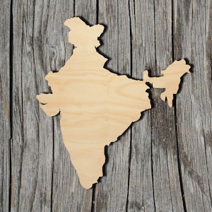 India - Laser Cut Unfinished Wood Cutout Shapes - Always Check Sizes ...