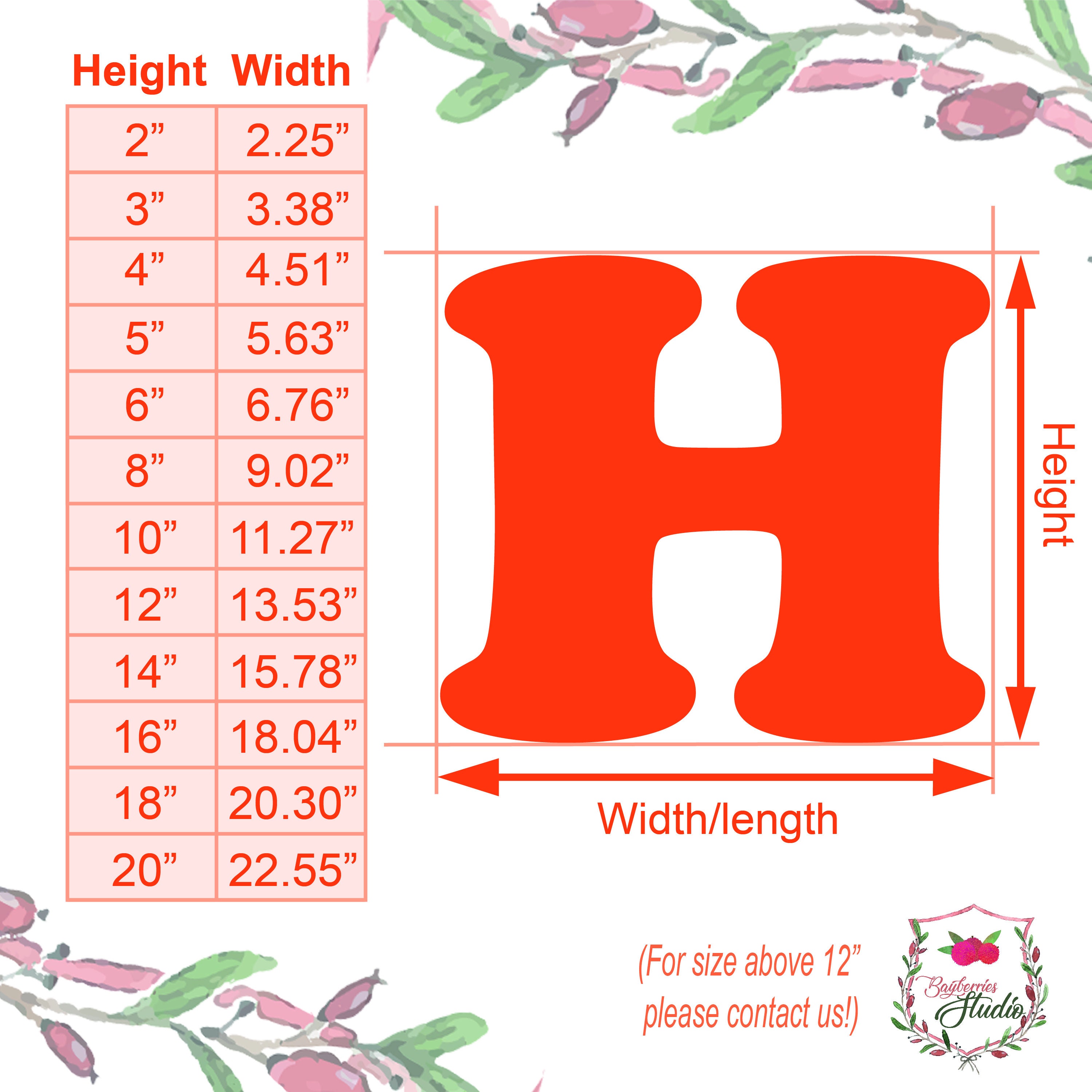 H Upper Case Letter Type 1 Laser Cut Unfinished Wood | Etsy