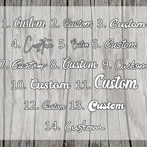 Custom Word Sign - One Word or Name - Personalized Wood Sign - 1/8 ...