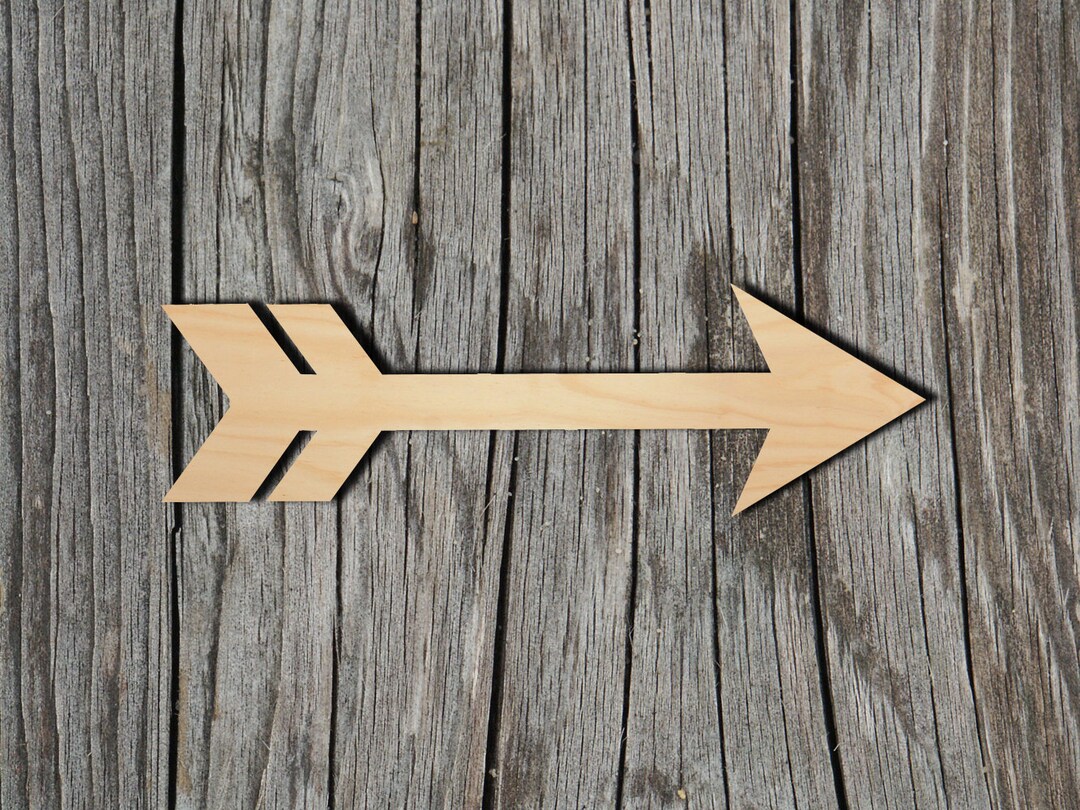 Arrow - Laser Cut Unfinished Wood Cutout Shapes - Always Check Sizes ...