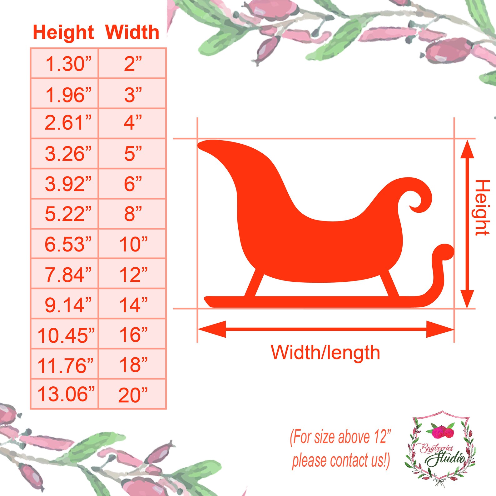 Sleigh Shape - Laser Cut Unfinished Wood Cutout Shapes - Always Check ...