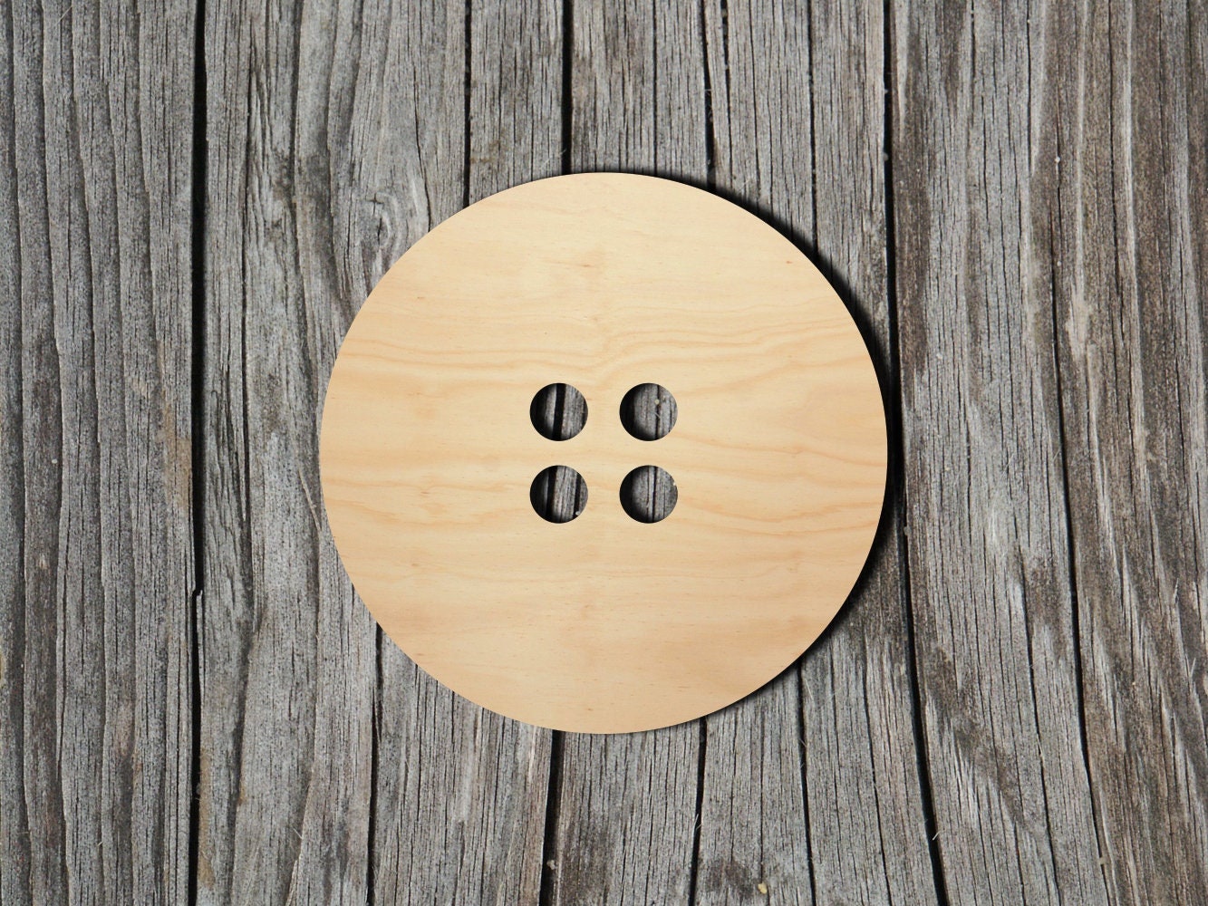 Button - Laser Cut Unfinished Wood Cutout Shapes - Always Check Sizes ...