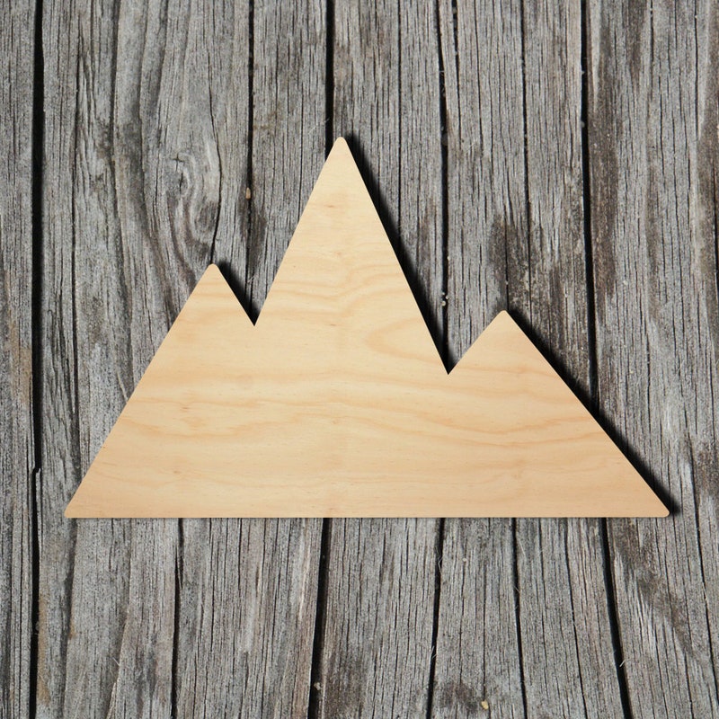 Mountain Cut Out - Etsy