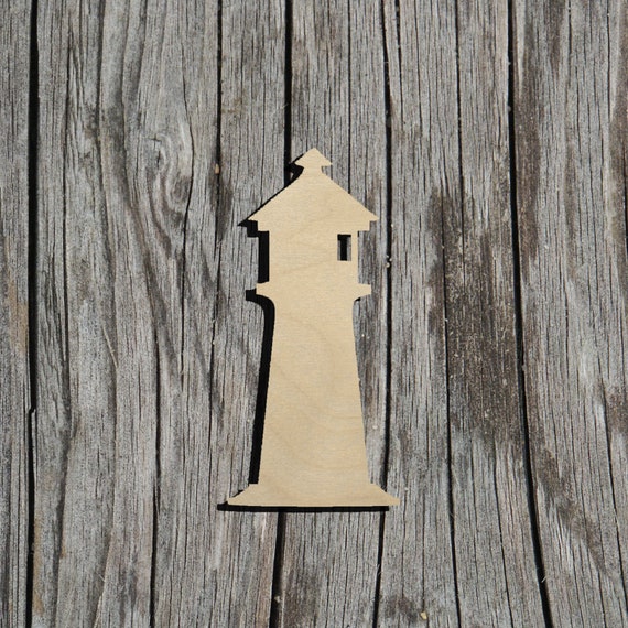 Lighthouse Shape Laser Cut Unfinished Wood Cutout Shapes - Etsy