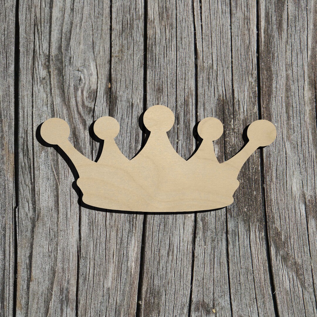 Crown - Princess Crown - Laser Cut Unfinished Wood Cutout Shapes ...