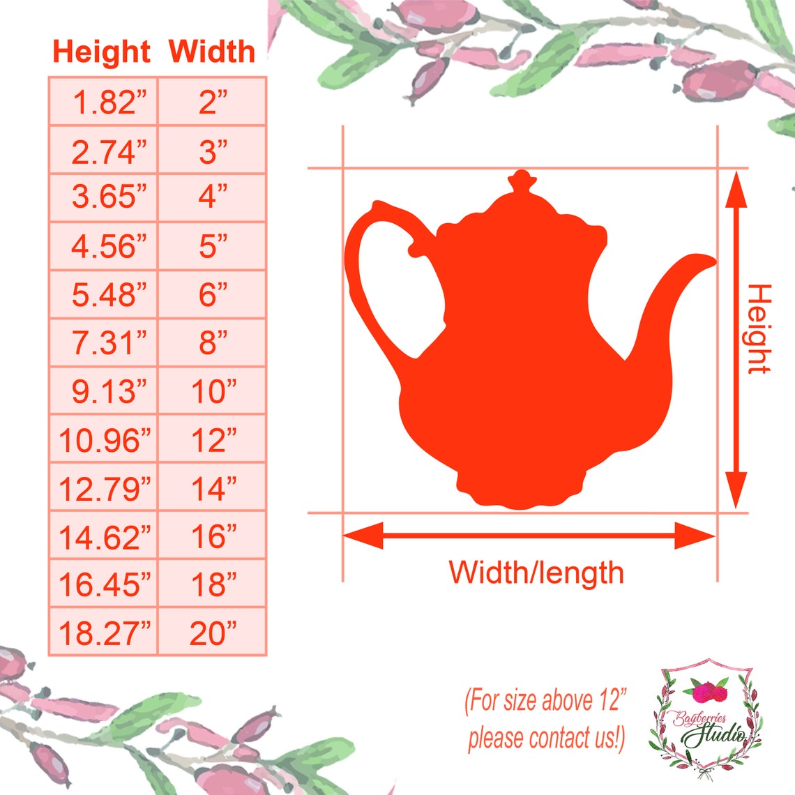 Teapot Shape - Laser Cut Unfinished Wood Cutout Shapes - Always Check ...