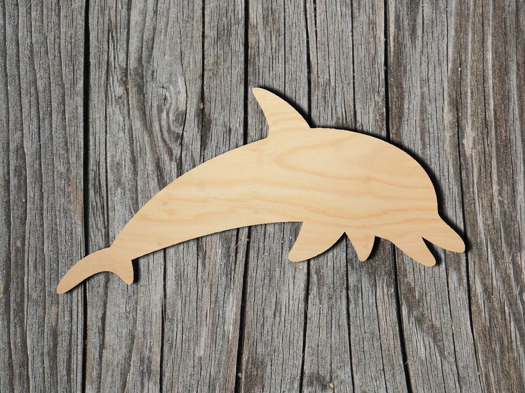 Dolphin - Laser Cut Unfinished Wood Cutout Shapes - Always Check Sizes ...