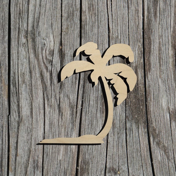 Palm Tree Shape Laser Cut Unfinished Wood Cutout Shapes - Etsy
