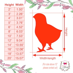 Baby Chick Shape - Laser Cut Unfinished Wood Cutout Shapes - Always ...