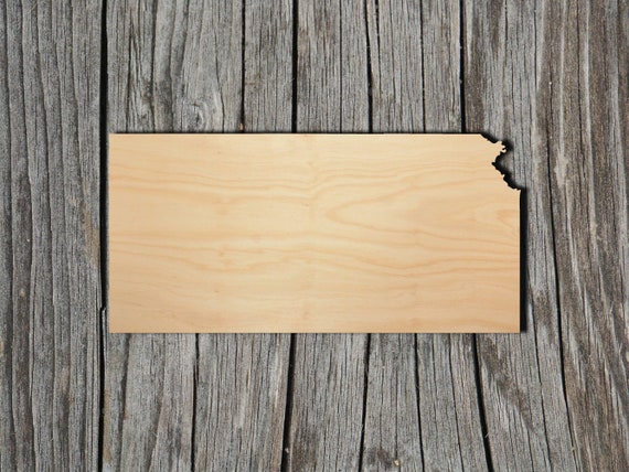 Kansas State Laser Cut Unfinished Wood Cutout Shapes | Etsy