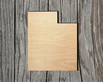 Utah Home Unfinished Wood Laser Cut Out Shape Craft Supply STAT31 - Etsy