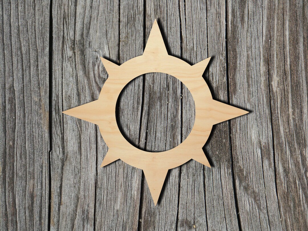 Compass - Laser Cut Unfinished Wood Cutout Shapes - Always Check Sizes ...
