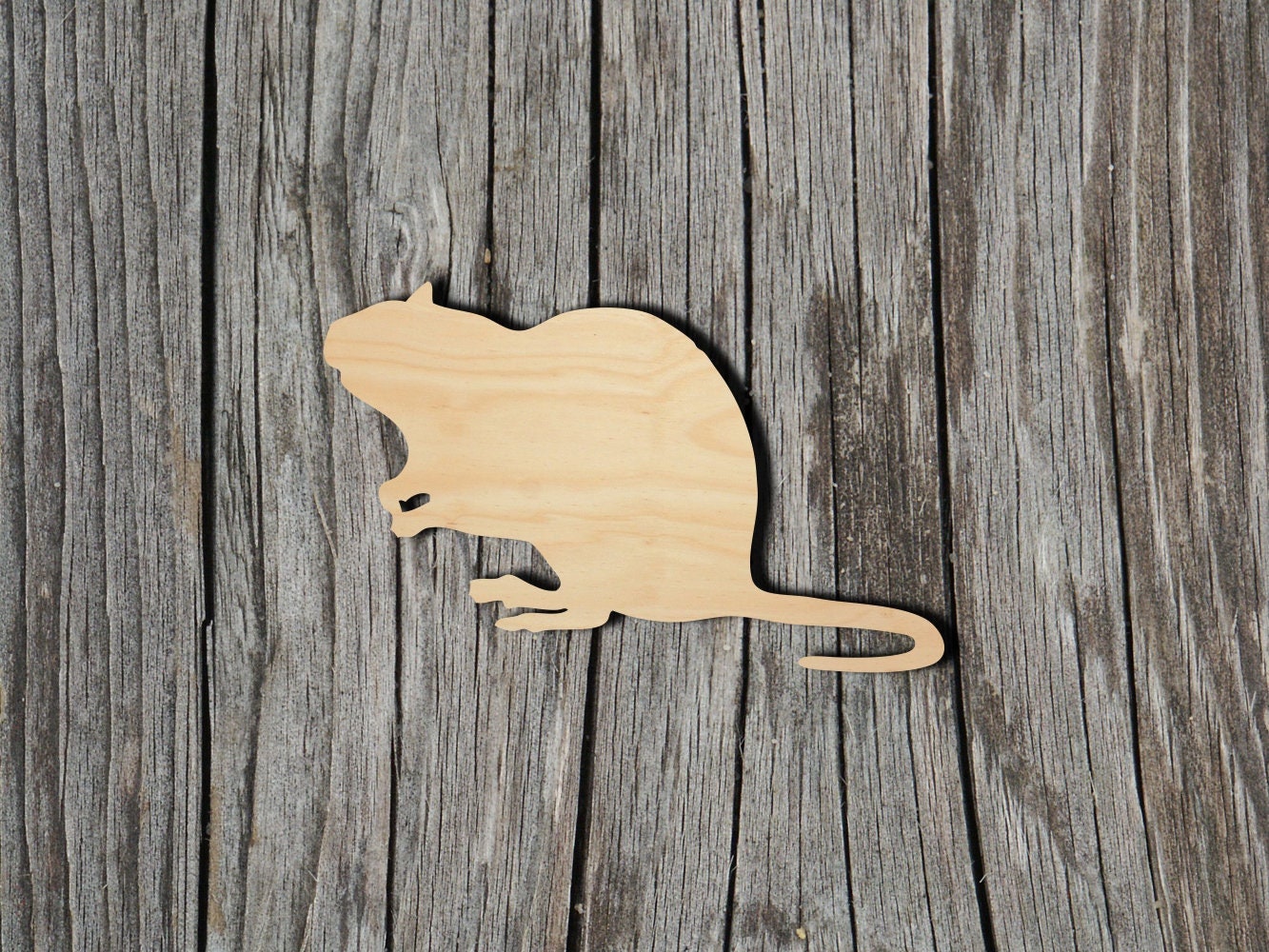 Rat Shape Laser Cut Unfinished Wood Cutout Shapes Always - Etsy