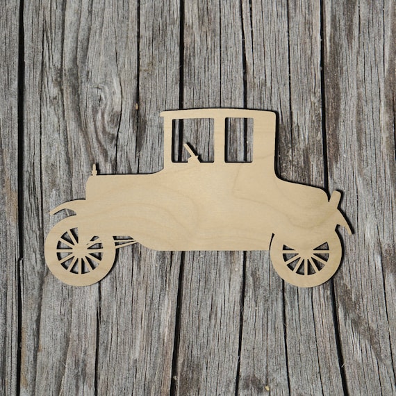 Model T Car Laser Cut Unfinished Wood Cutout Shapes - Etsy