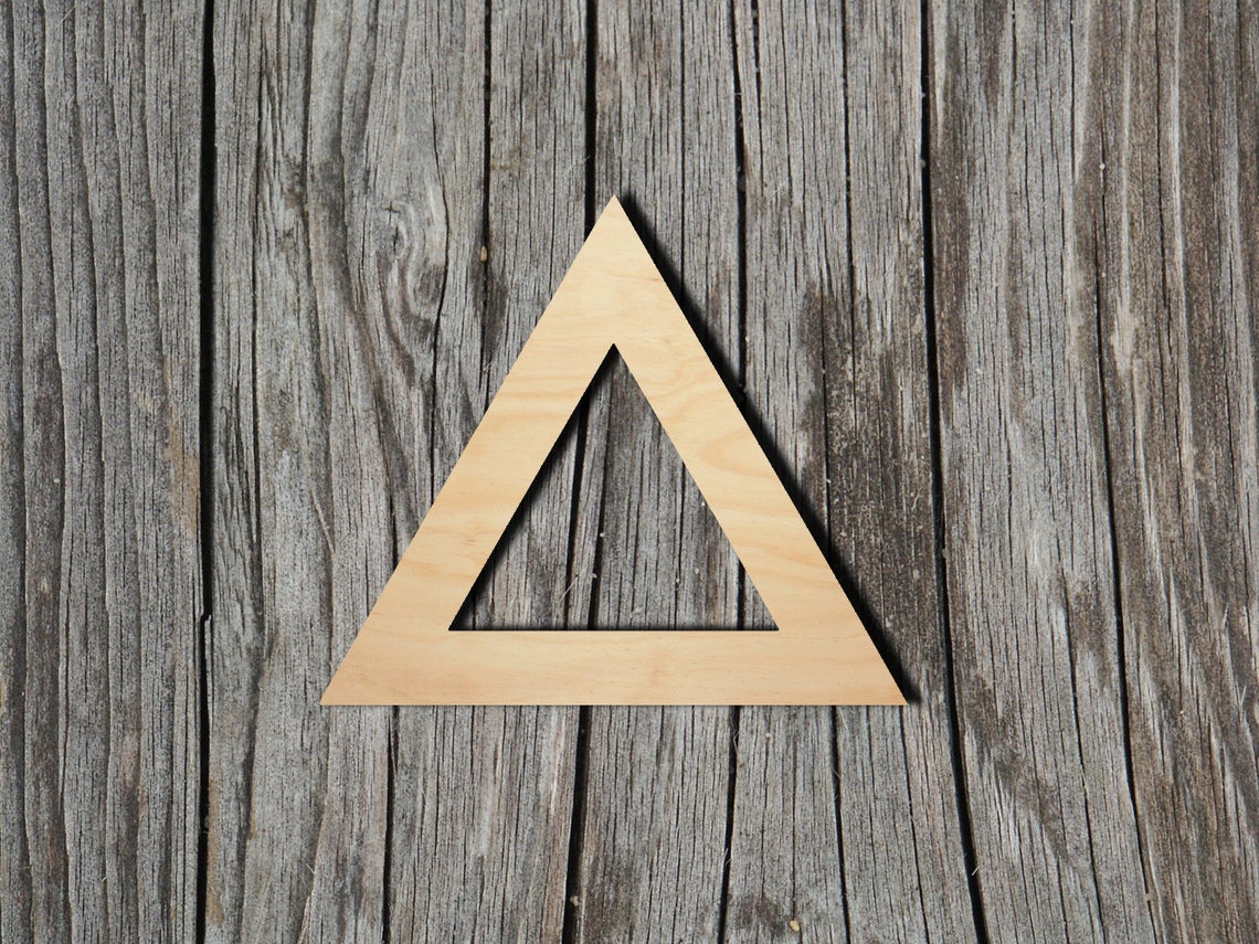 Triangle - Controller Button - Laser Cut Unfinished Wood Cutout Shapes ...