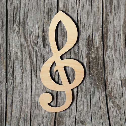 Music Note Laser Cut Unfinished Wood Cutout Shapes Always - Etsy