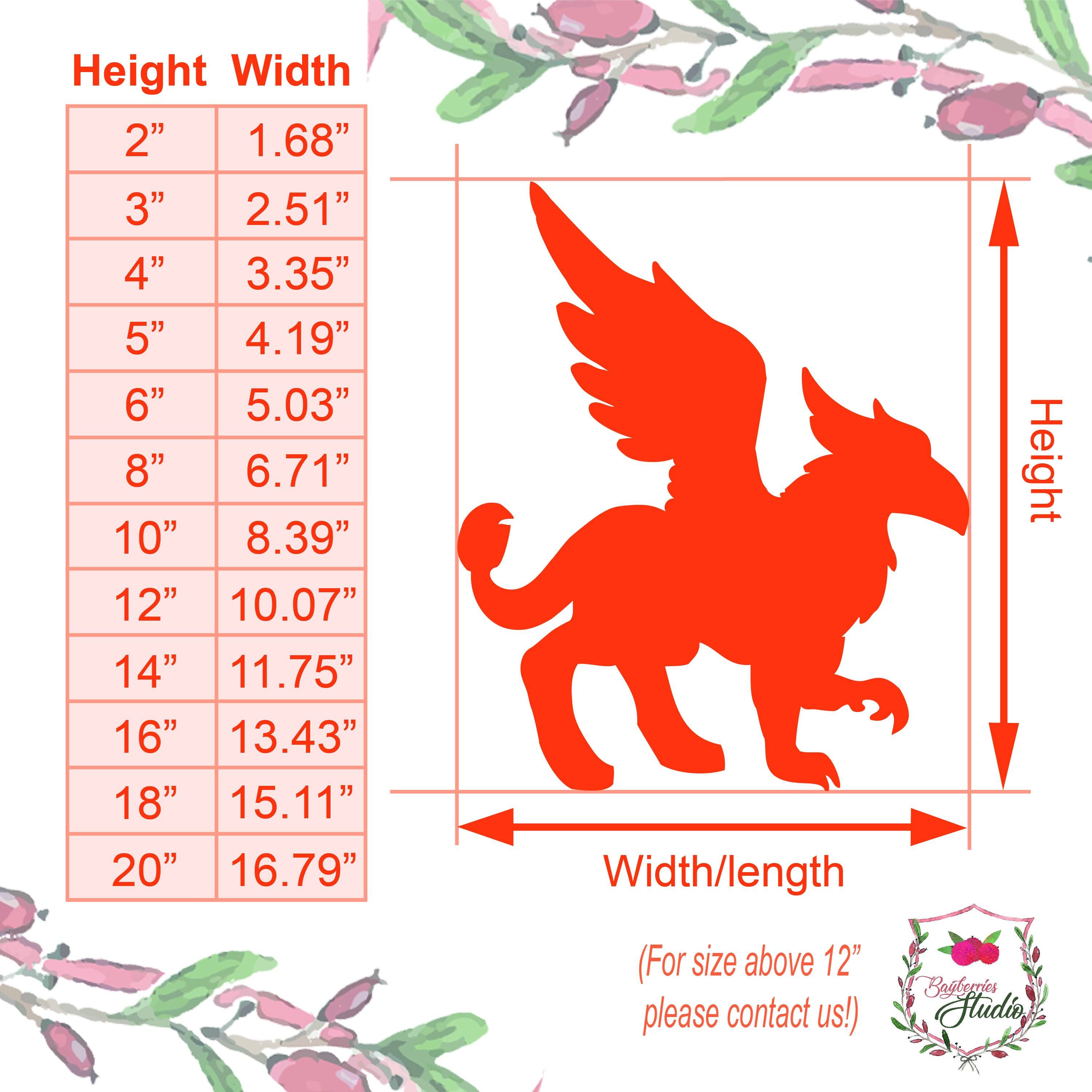 Griffin Shape Multiple Sizes Laser Cut Unfinished Wood - Etsy