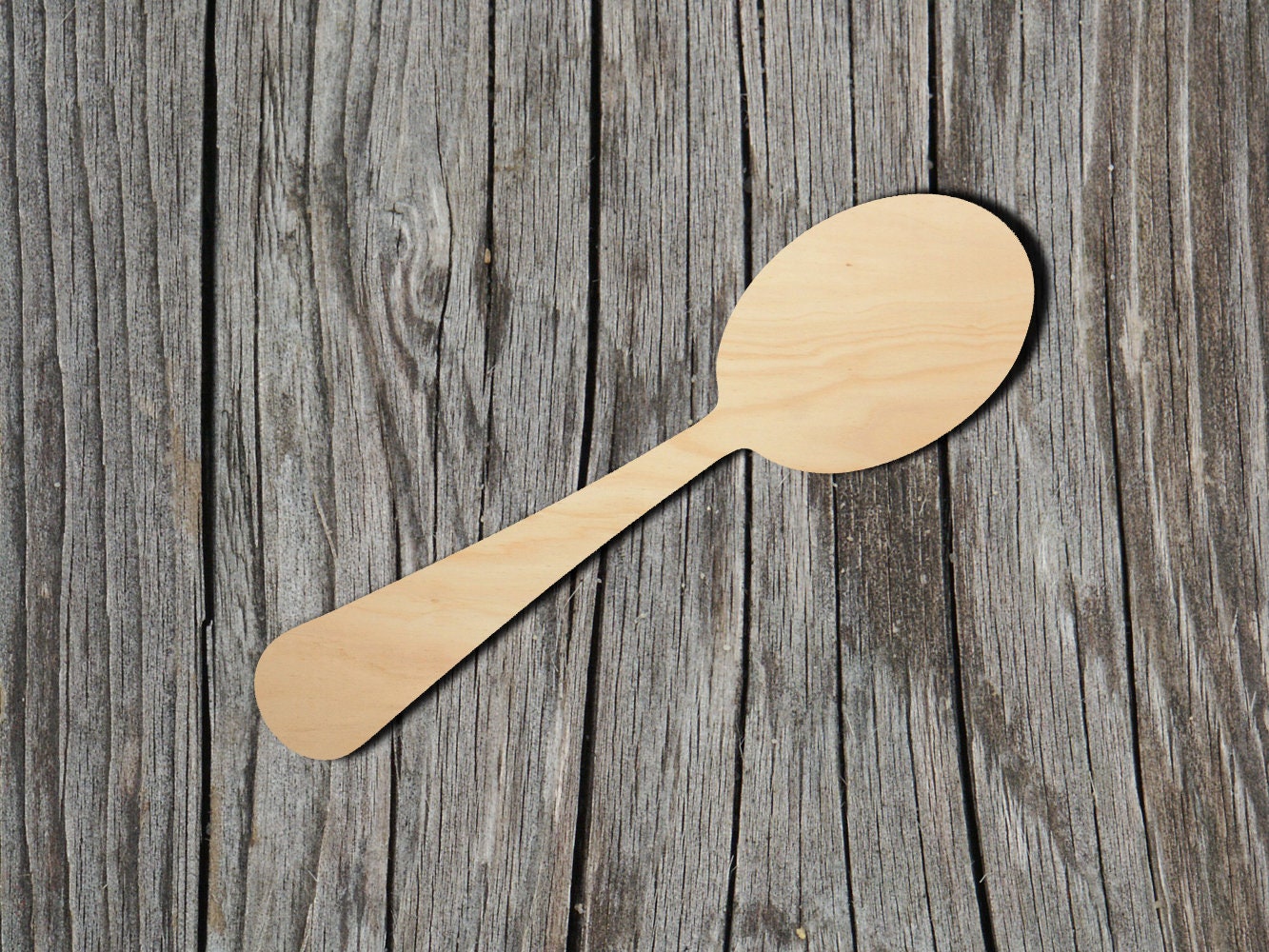 Spoon Shape - Laser Cut Unfinished Wood Cutout Shapes - Always Check ...