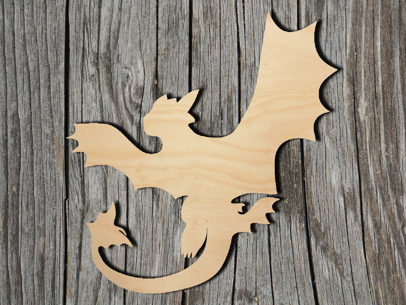 Dragon Shape Laser Cut Unfinished Wood Cutout Shapes - Etsy