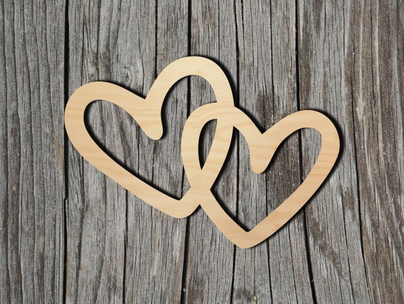 Heart Shape Multiple Sizes Laser Cut Unfinished Wood - Etsy