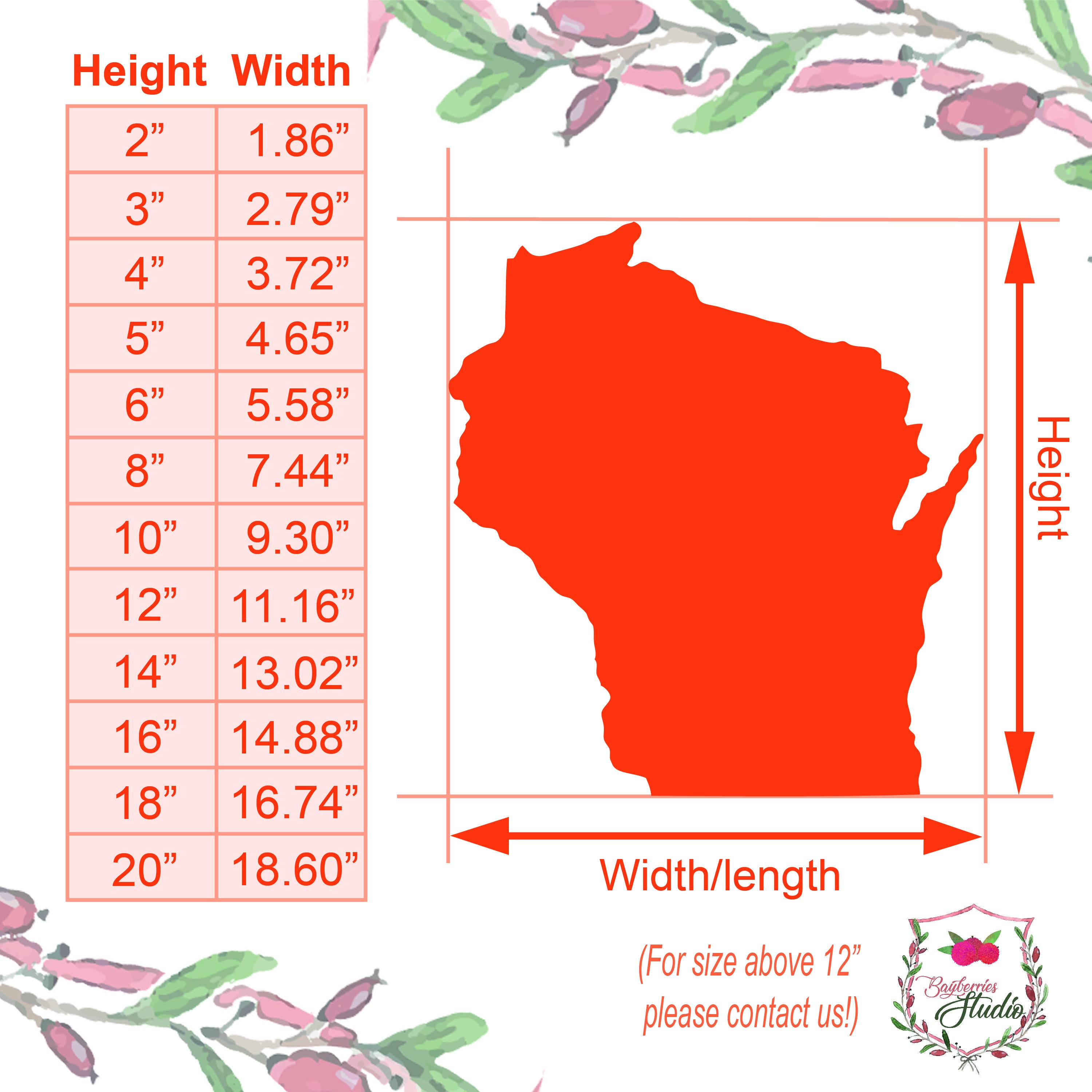 Wisconsin State Laser Cut Unfinished Wood Cutout Shapes | Etsy