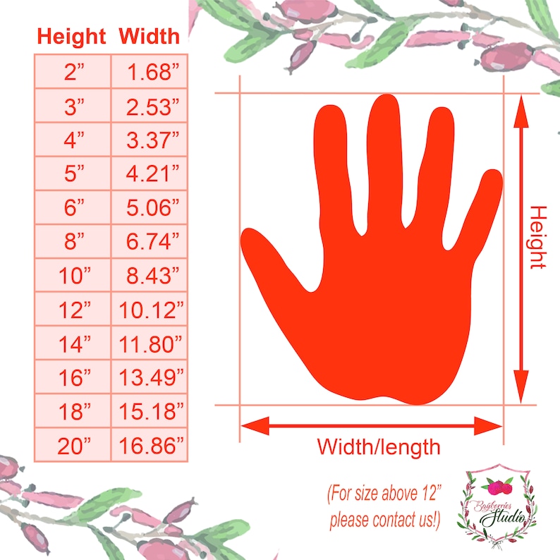 Hand Shape - Laser Cut Unfinished Wood Cutout Shapes - Always Check ...
