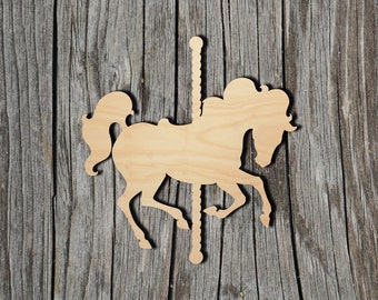 Carousel Laser Cut Out Unfinished Wood Shape Craft Supply - Etsy