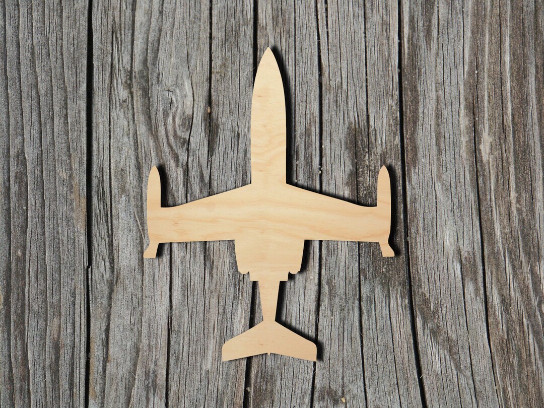 Plane Shape - Laser Cut Unfinished Wood Cutout Shapes - Always Check ...