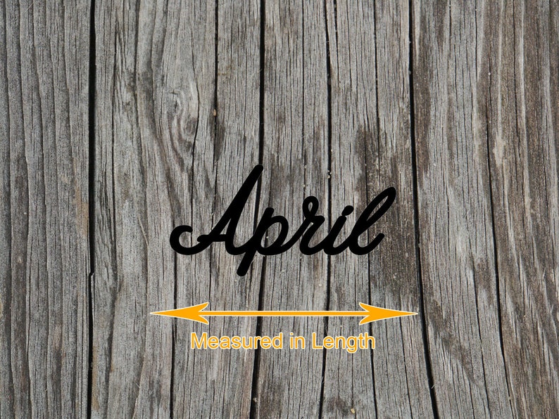 April Wood Sign Laser Cut Unfinished Wood Cutout Shapes - Etsy