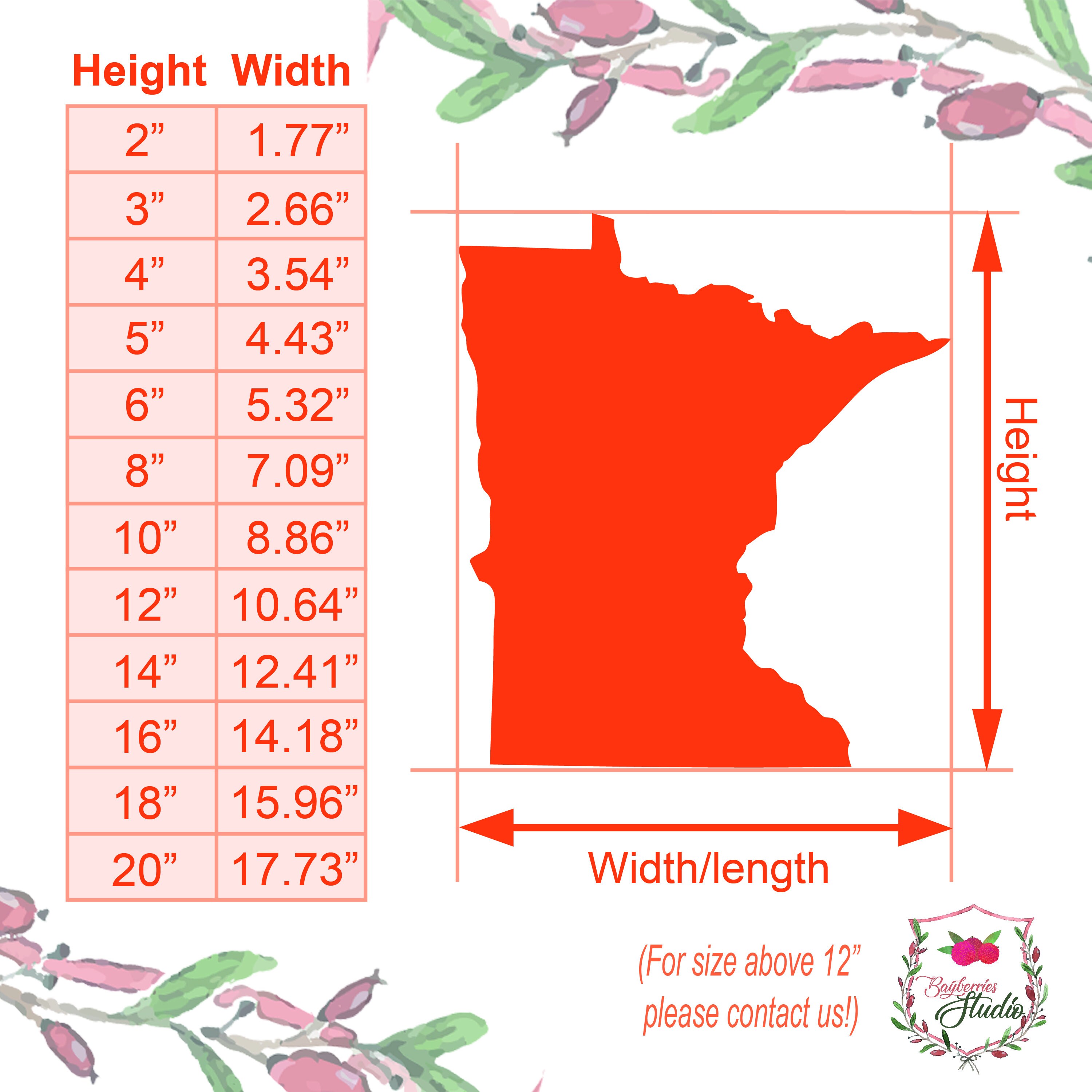 Minnesota State - Laser Cut Unfinished Wood Cutout Shapes - Always ...