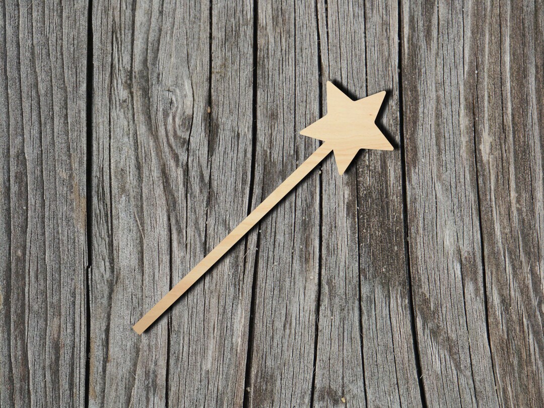 Wand Shape - Laser Cut Unfinished Wood Cutout Shapes - Always Check ...