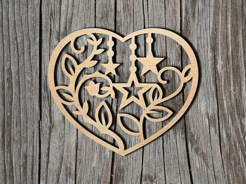 Heart Shape - Laser Cut Unfinished Wood Cutout Shapes - Always Check ...