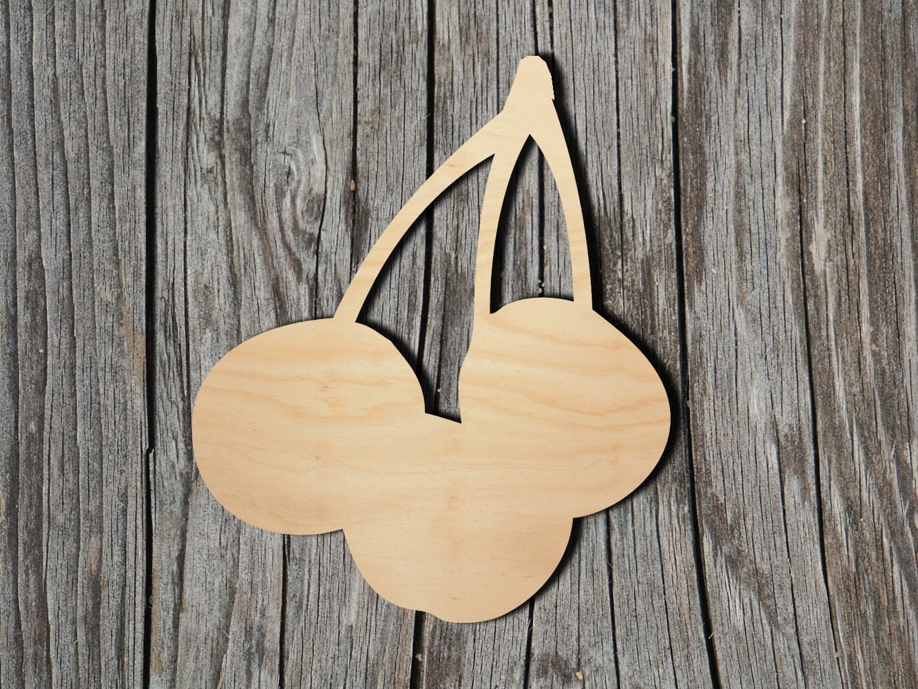 Cherry Laser Cut Unfinished Wood Cutout Shapes Always | Etsy