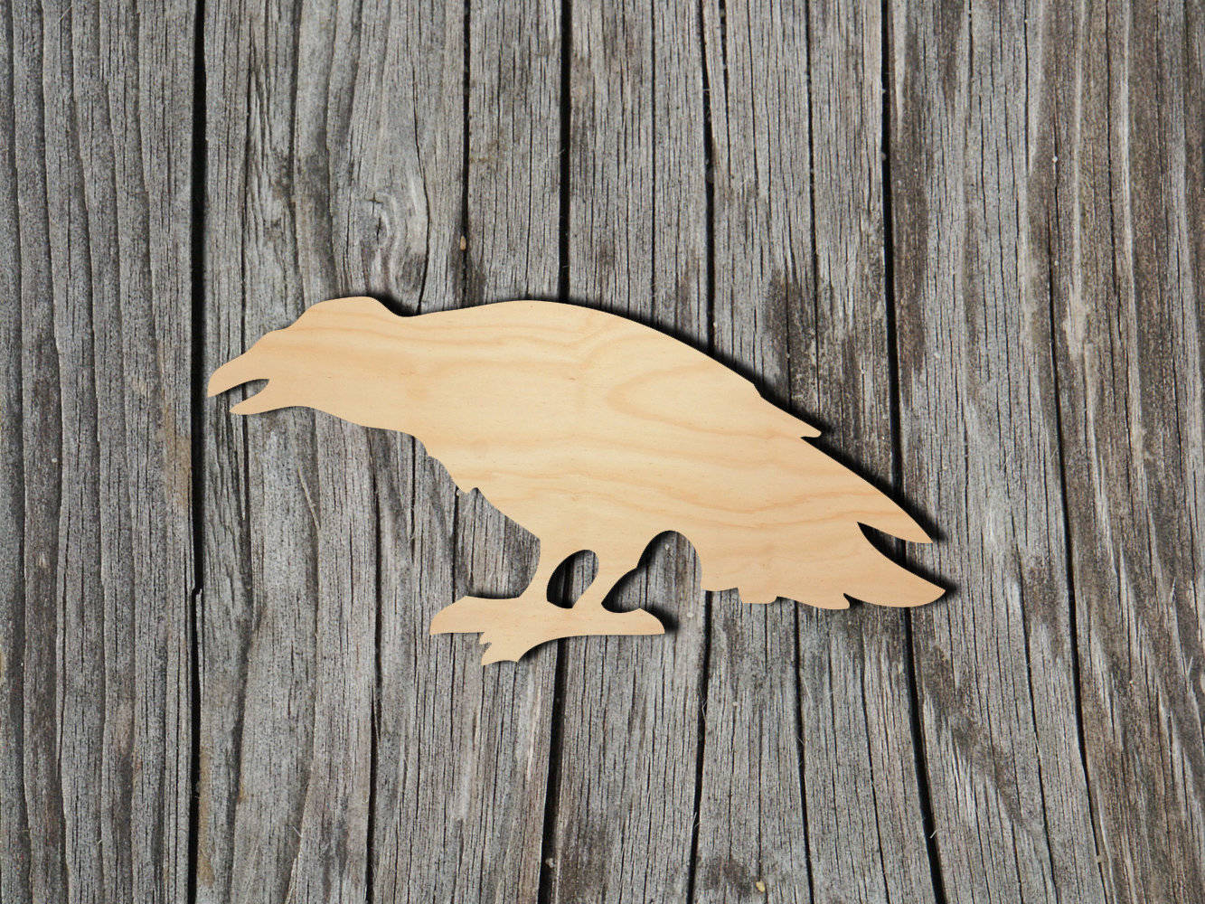 Raven Laser Cut Unfinished Wood Cutout Shapes Always Check - Etsy