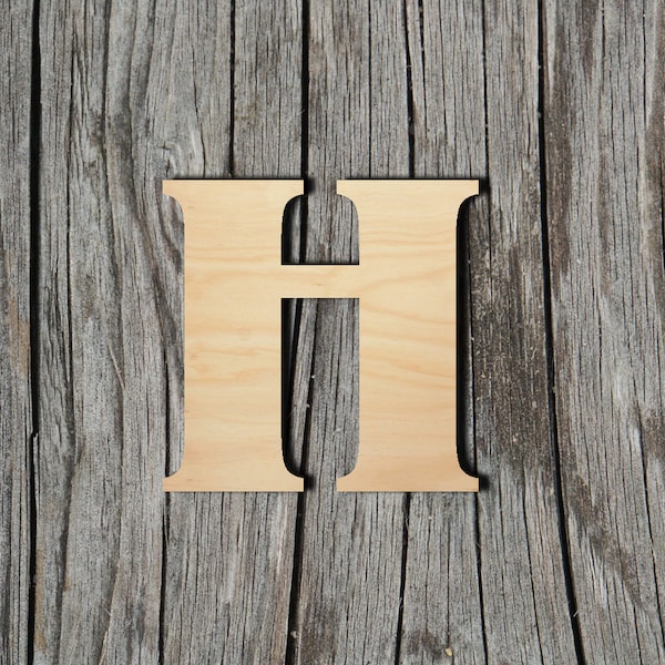 Wood Letter H - Etsy