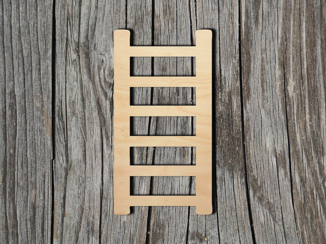 Ladder - Laser Cut Unfinished Wood Cutout Shapes - Always Check Sizes ...