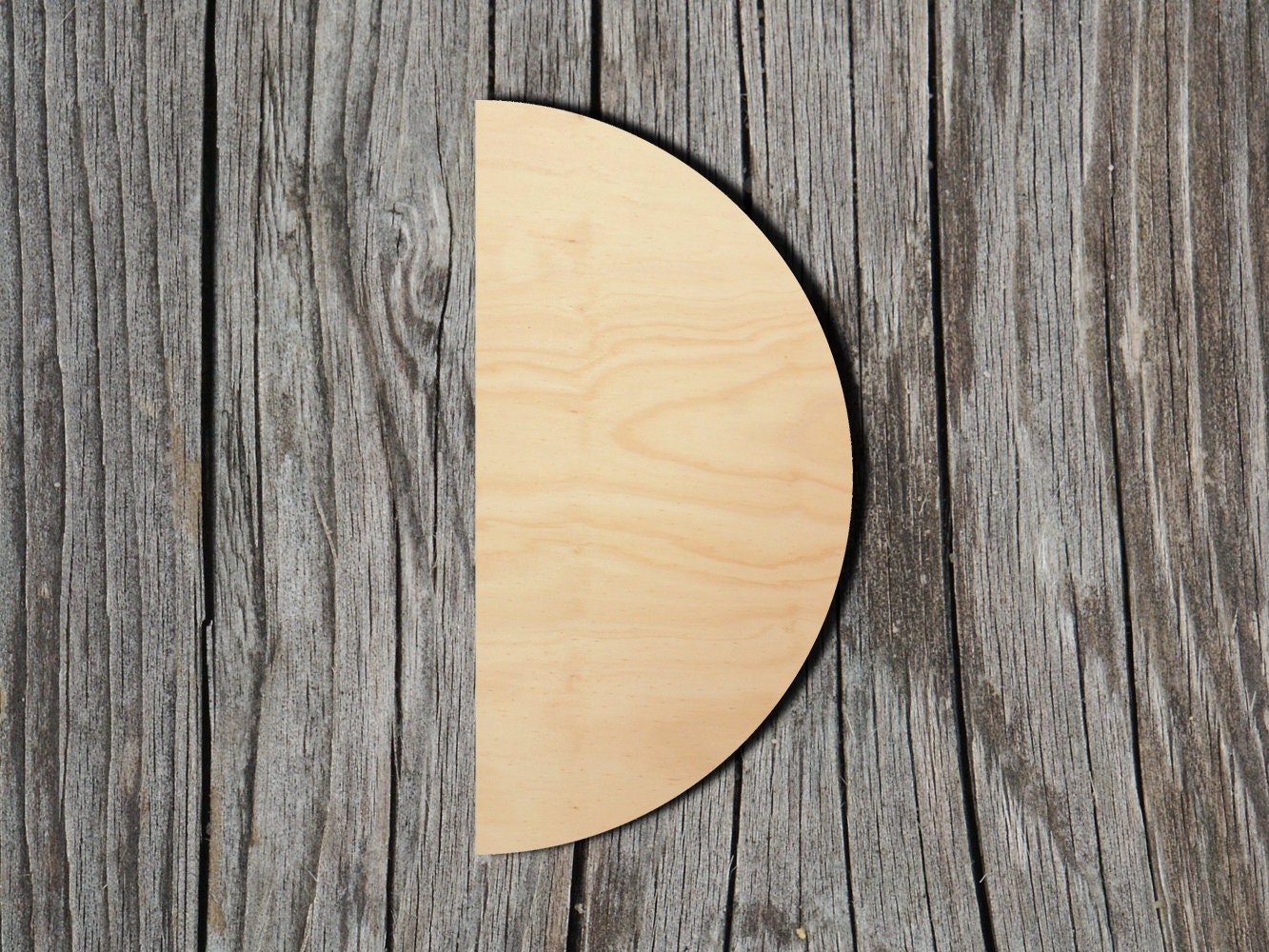 Half Circle Shape Laser Cut Unfinished Wood Cutout Shapes | Etsy