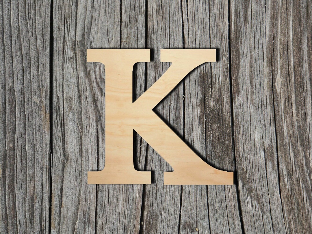 Greek Kappa Letter - Laser Cut Unfinished Wood Cutout Shapes - Always ...
