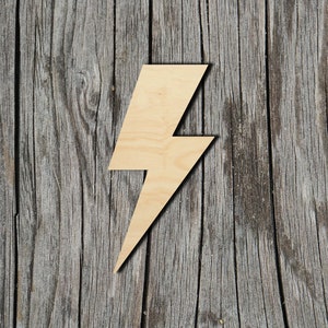 Lightning Bolt - Laser Cut Unfinished Wood Cutout Shapes - Always Check ...