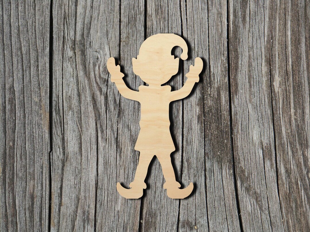 Elf - Laser Cut Unfinished Wood Cutout Shapes - Always Check Sizes and ...