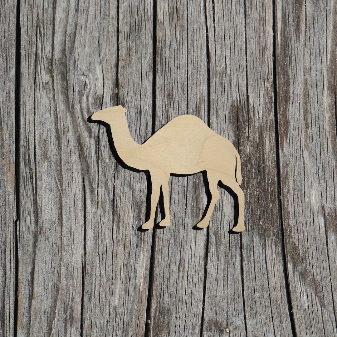Camel - Wildlife - Laser Cut Unfinished Wood Cutout Shapes - Always ...