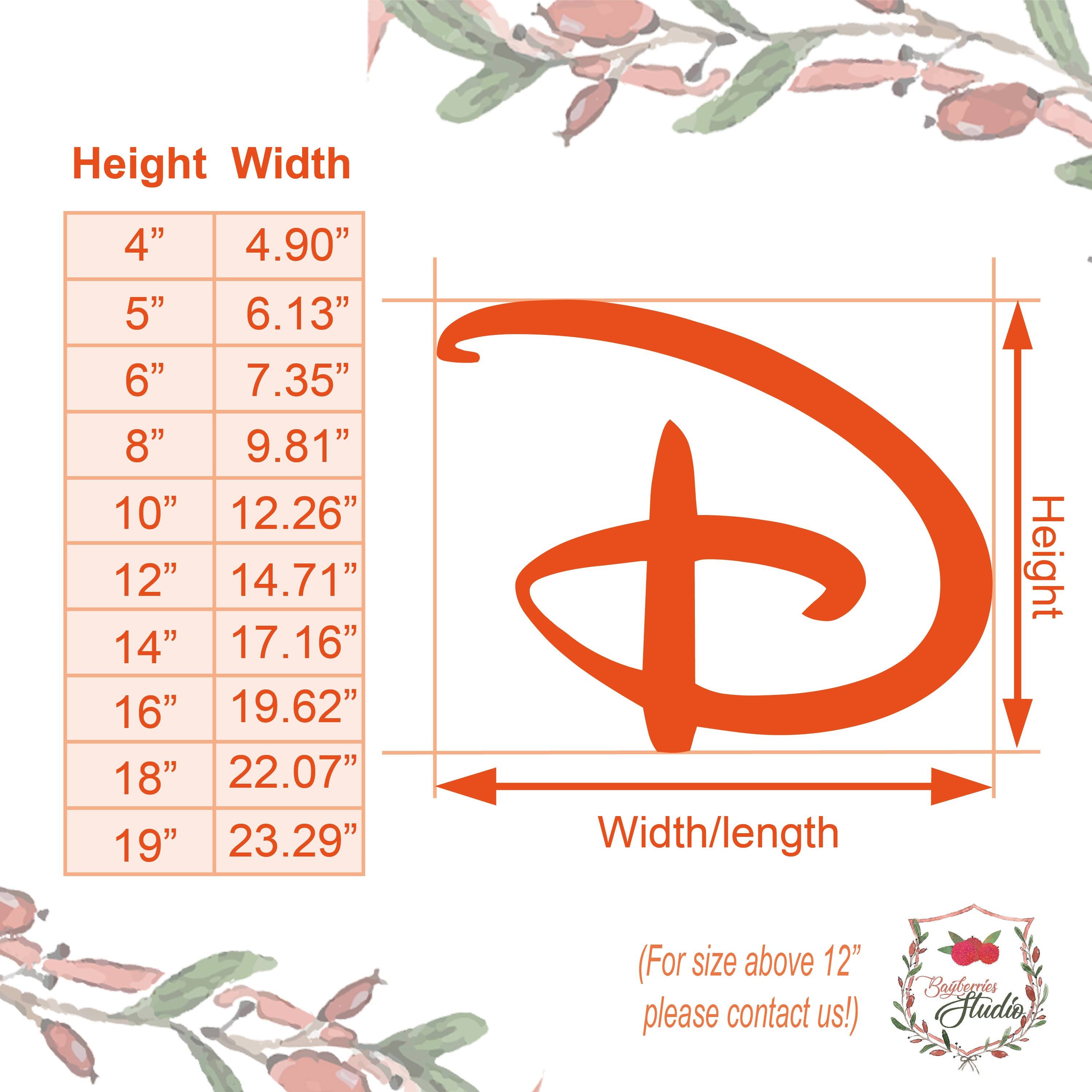 D Letter Disney Inspired Laser Cut Unfinished Wood - Etsy